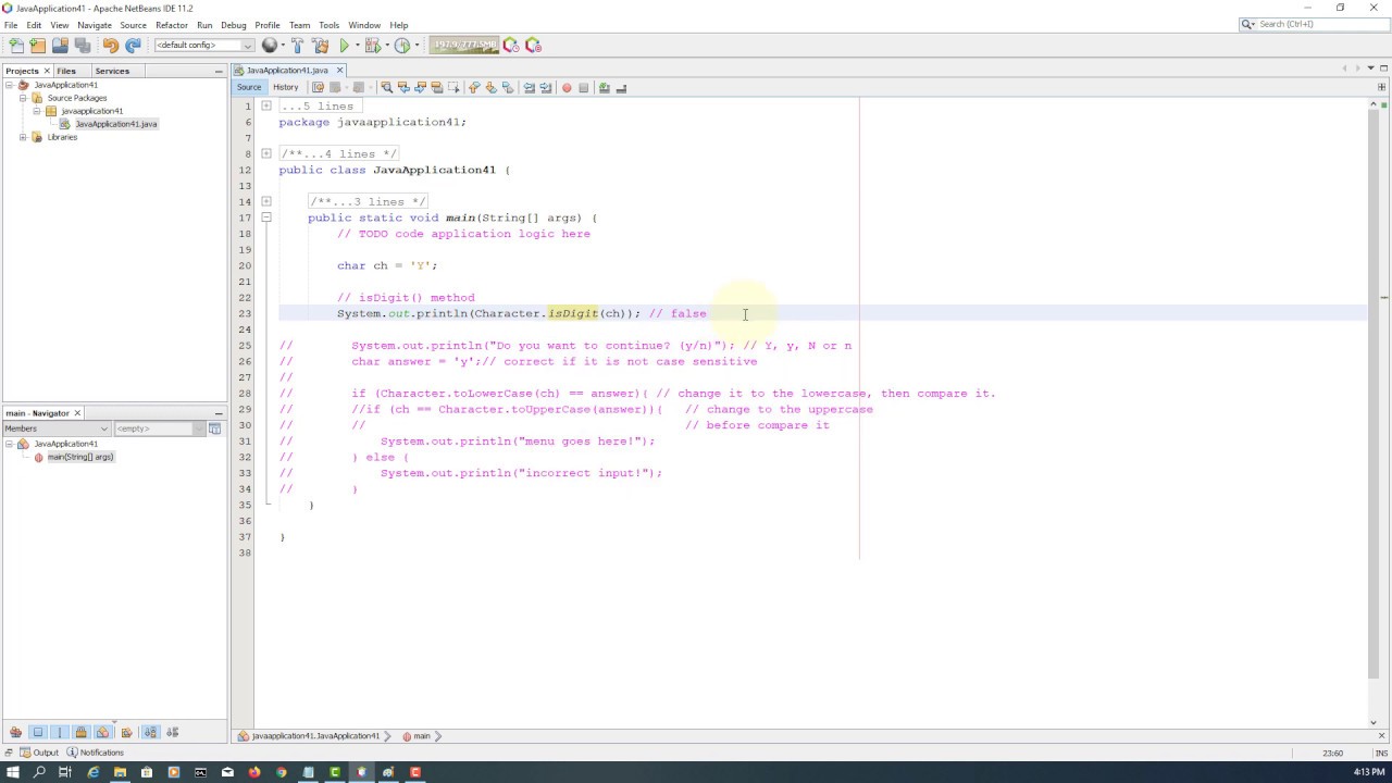 Java Tutorial 48 - The Character Class