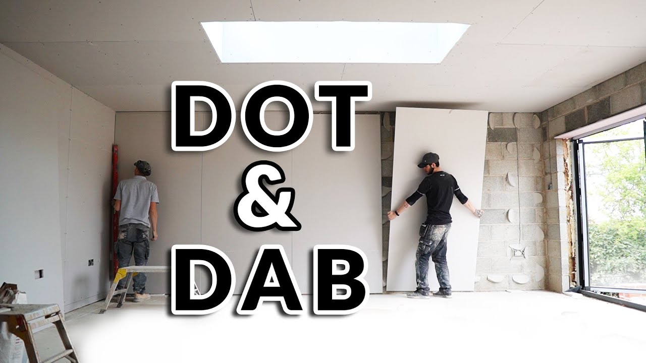 How To Dot And Dab A Wall - Complete Guide - Plasterboard  - Drylining A Wall [Plastering Tutorial]