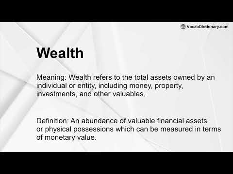 Wealth Meaning