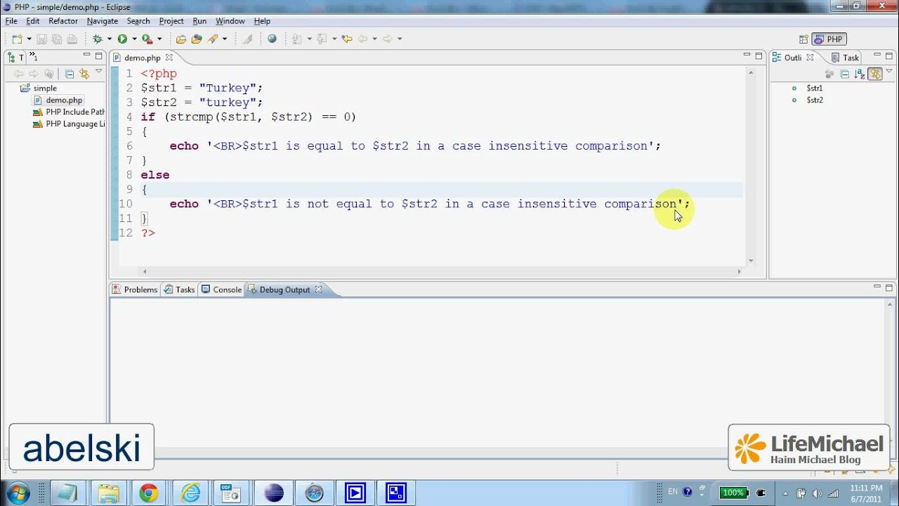 The strcmp() and strcasecmp() Functions in PHP