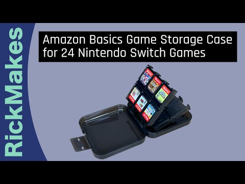 Amazon Basics Game Storage Case for 24 Nintendo Switch Games