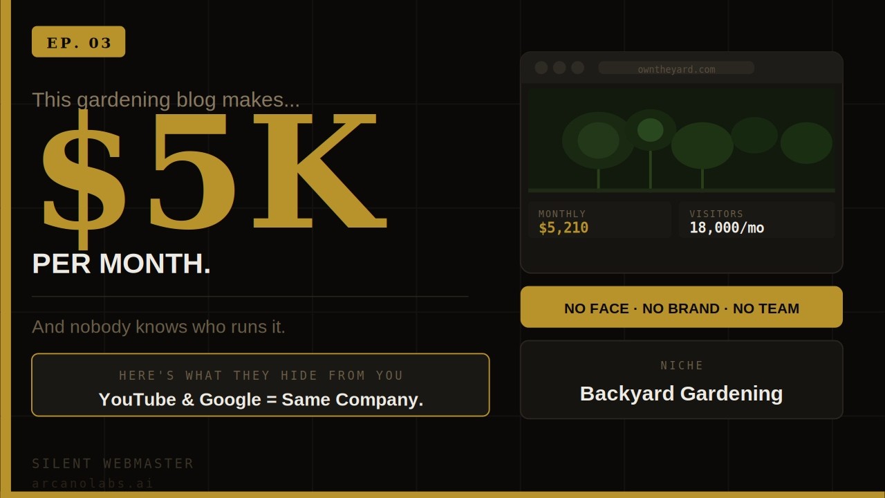 He Makes $5,210/Month From a Gardening Blog Nobody Knows About