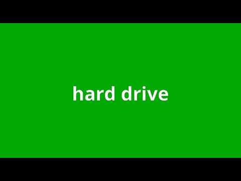 what is the meaning of hard drive