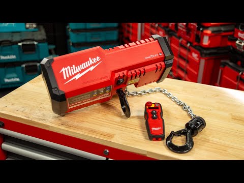 Milwaukee M18BLCHT0 18V Li-ion Cordless 1 Ton Chain Hoist with ONE-KEY ...
