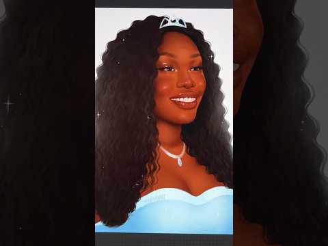Princess Tiana + SZA ✨ #digitaldrawing #disneyart #sza