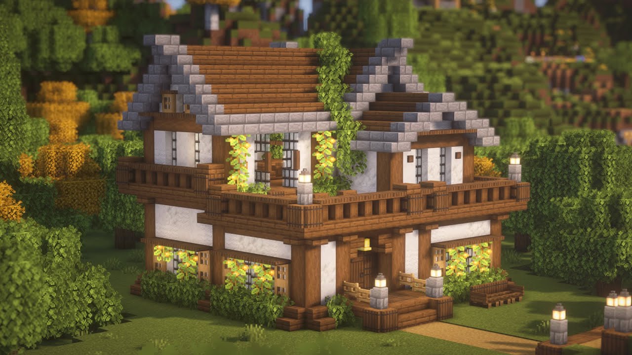How to Build a Country House | Minecraft Tutorial - Minecraft Builders