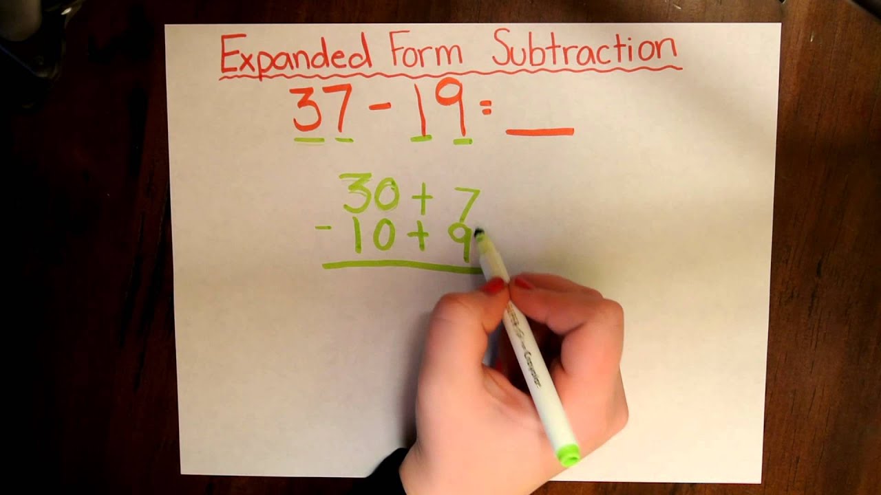 Expanded Form Subtraction