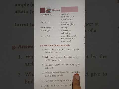 H.W.Longfellow's "The Builders" #englishforcommunication #english #12thclass