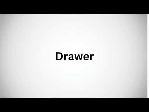 How to Pronounce Drawer in English