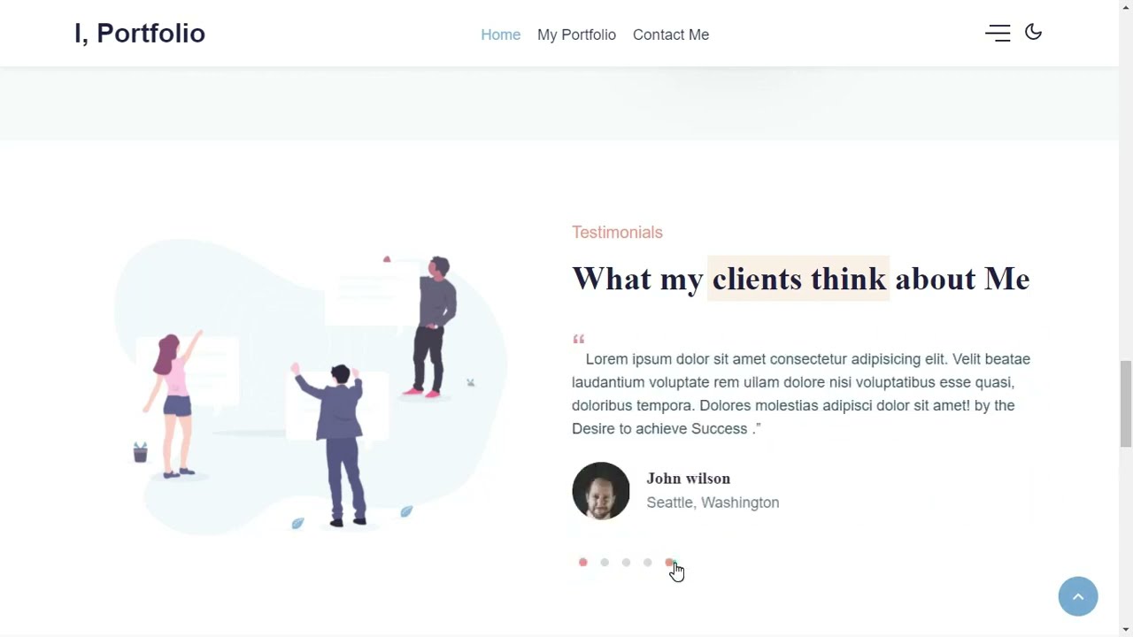 Free Portfolio Website Template in HTML and CSS With Source Code || Source Coder || 2022 #html #css