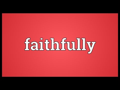 Faithfully Meaning