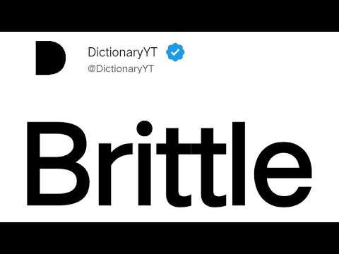 Brittle Meaning in English