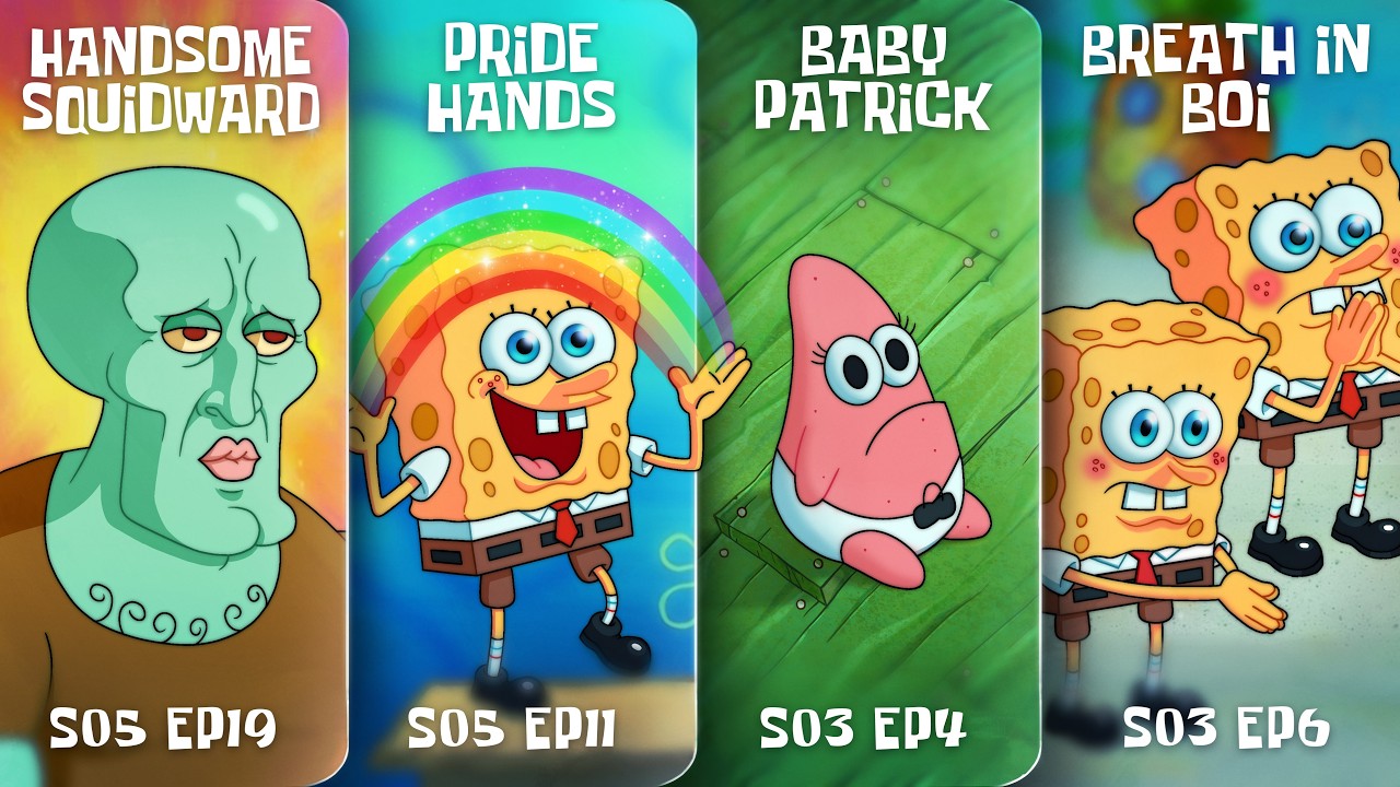 The Entirety of Spongebob but Only the Memes