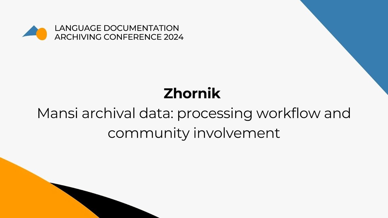 Mansi archival data: processing workflow and community involvement