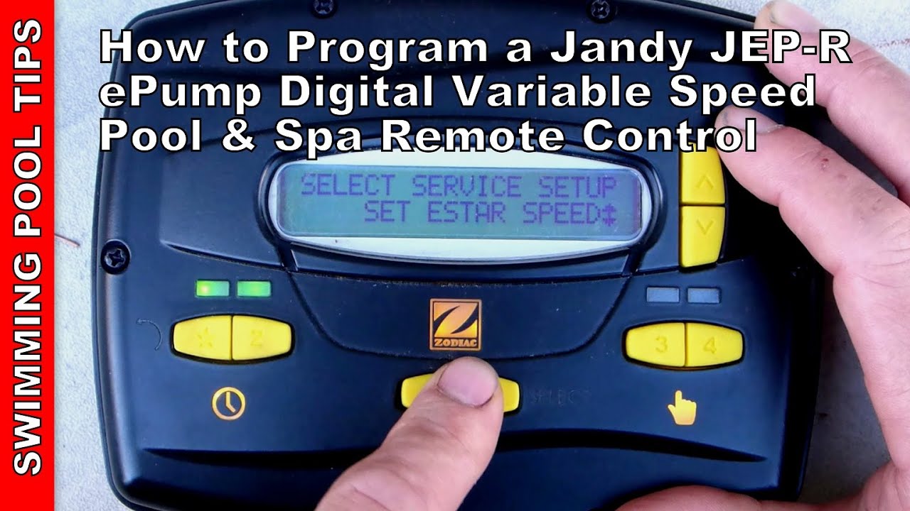 How To Program a Jandy JEP-R Variable Speed Pump Controller