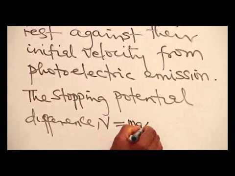 THE STOPPING POTENTIAL (V)