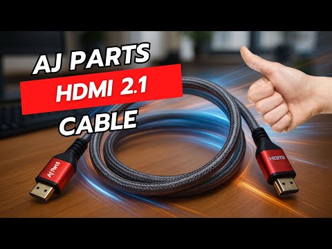 AJPARTS UK HDMI 2.1 Cable – 48Gbps, 8K@60Hz & 4K@120Hz, for PS5, Xbox Series X/S, and 8K/4K TVs