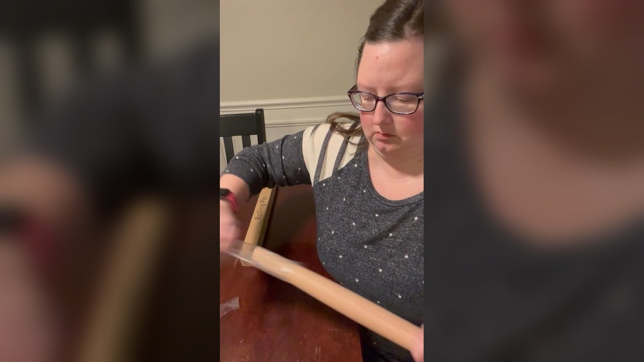 French Rolling Pin (17 Inches) –WoodenRoll Pin for Fondant, Pie Crust, Cookie, Pastry, Dough –Tapere