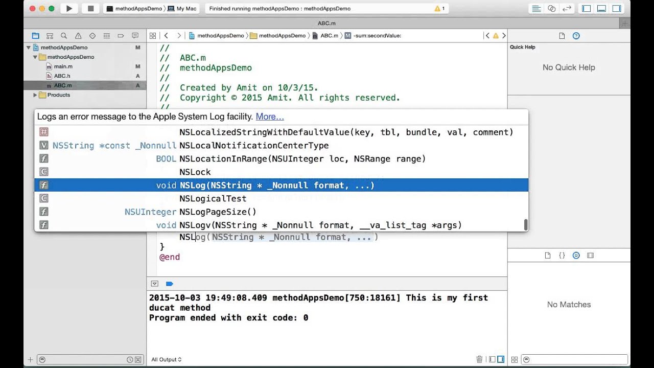Objective-c Method Declaration