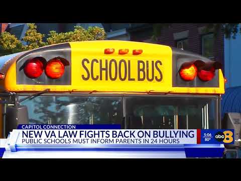 School bullying notice law takes effect in Virginia