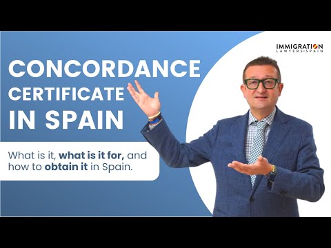 CERTIFICATE of CONCORDANCE in SPAIN ✅ CHANGING From NIE to DNI