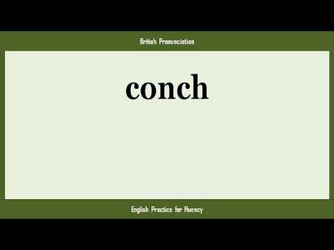 conch, How to Say or Pronounce CONCH in American, British, Australian English