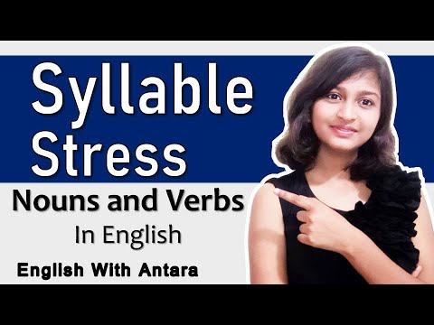 Syllable Stress in English With Examples