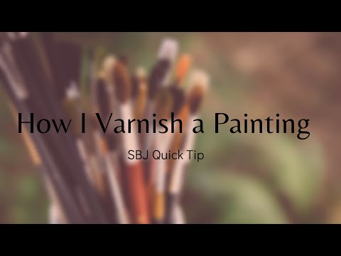 How I Varnish a Painting-Simple and easy using Gamvar SBJ quick tip