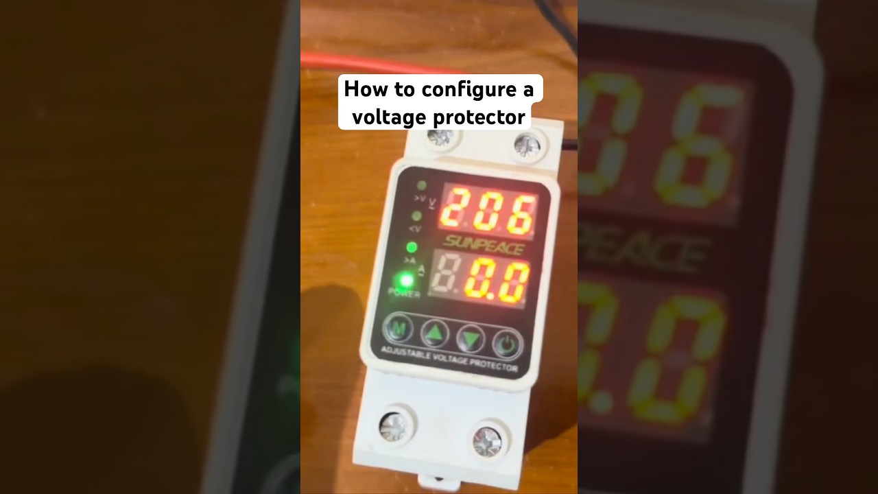 How to configure a voltage protector. #voltage #voltageprotector #solarsystem