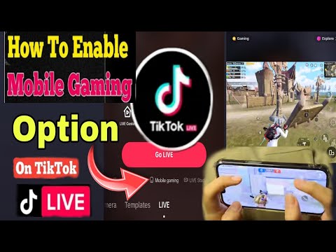 How to enable mobile gaming option on tiktok Live || How to get mobile gaming option on tiktok