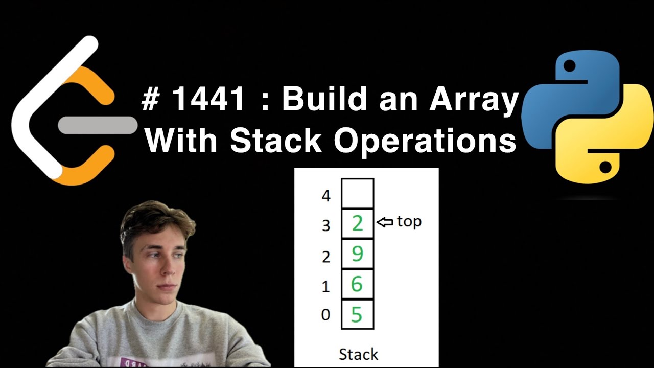 Build an Array With Stack Operations | 1441 Leetcode | Python3