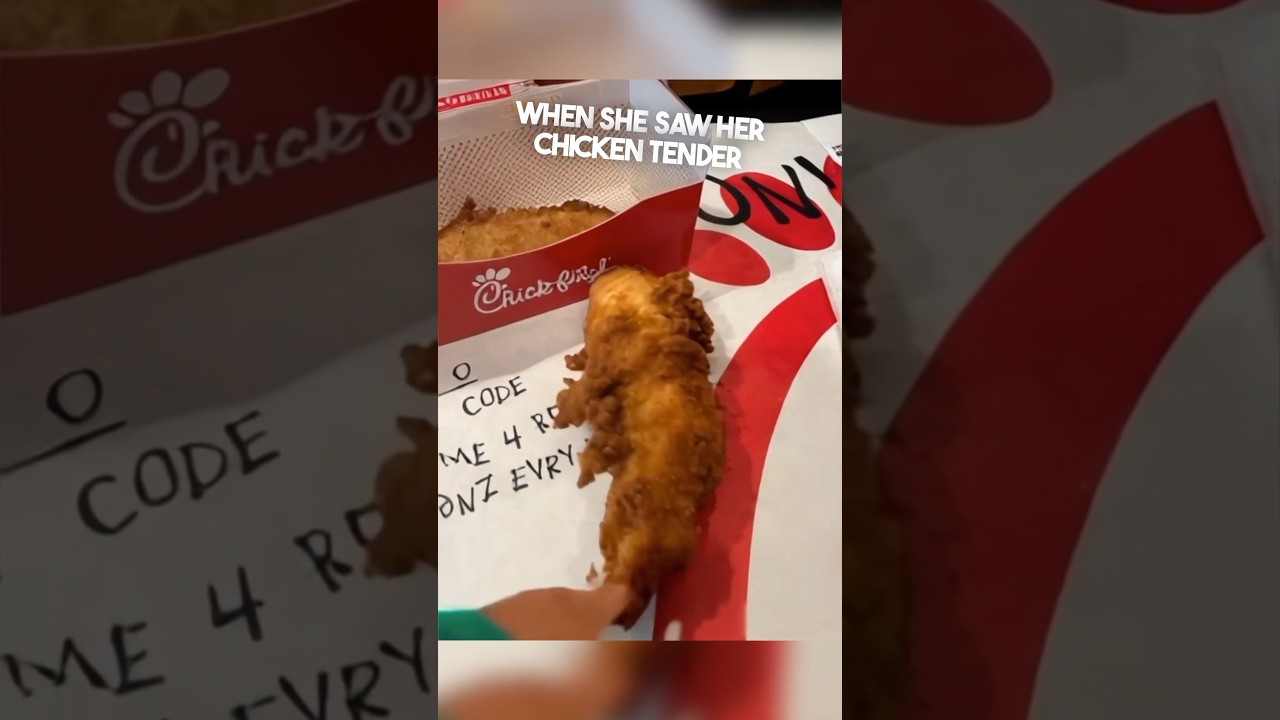 Her Chick-Fil-A chicken tender was alive 😱
