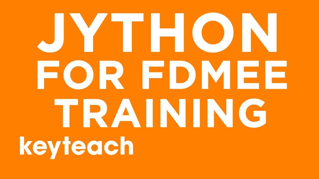 Jython Scripting for FDMEE Training Course for Administrators from Keyteach