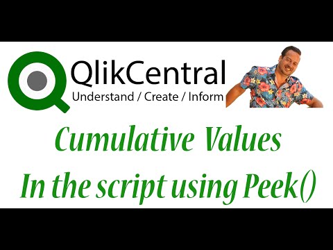Qlik #031: Cumulative Values in the Script using Peek()