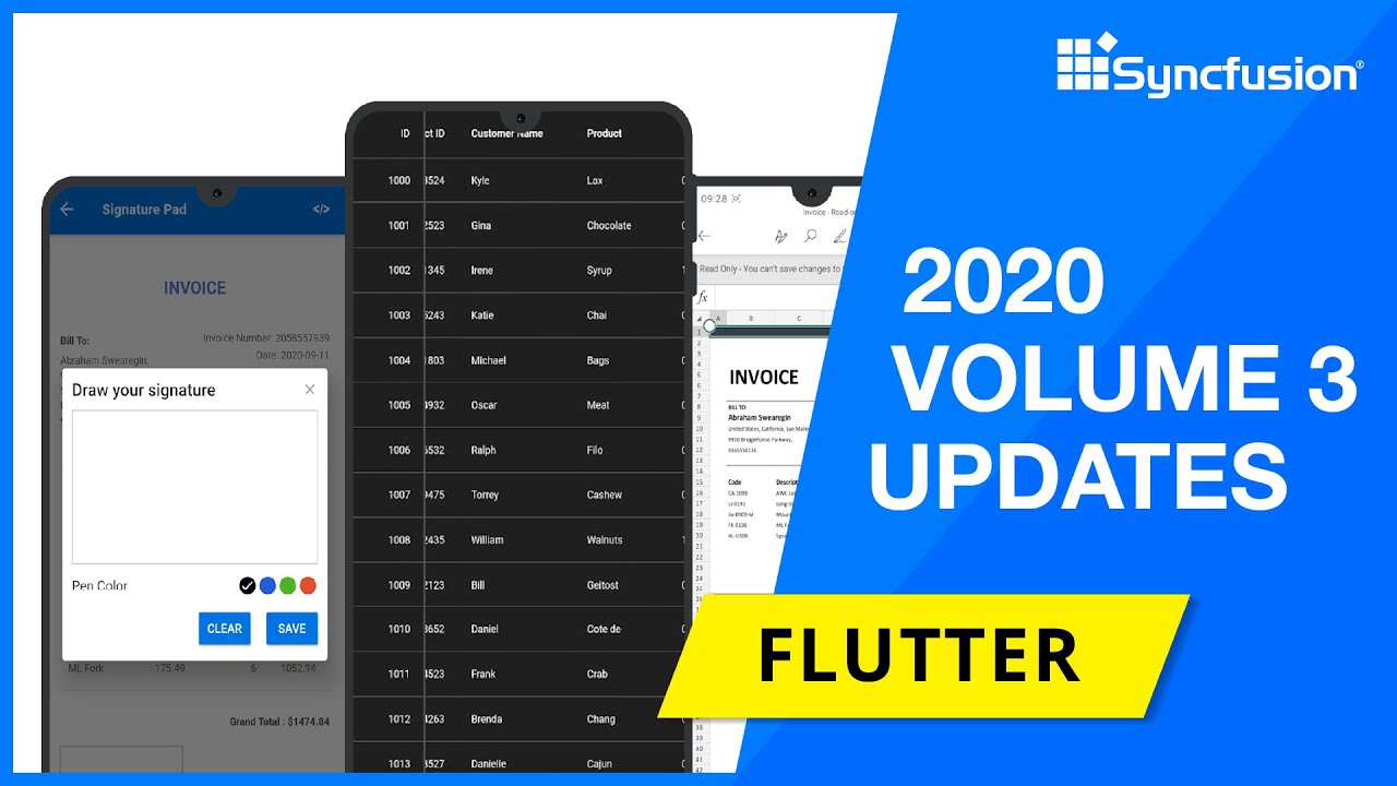Syncfusion Flutter Updates—2020 Volume 3