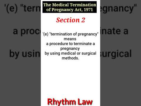 MTPA, 1971 Definition Clause with latest Amendment of 2021 #mtpa #law #uppcsj