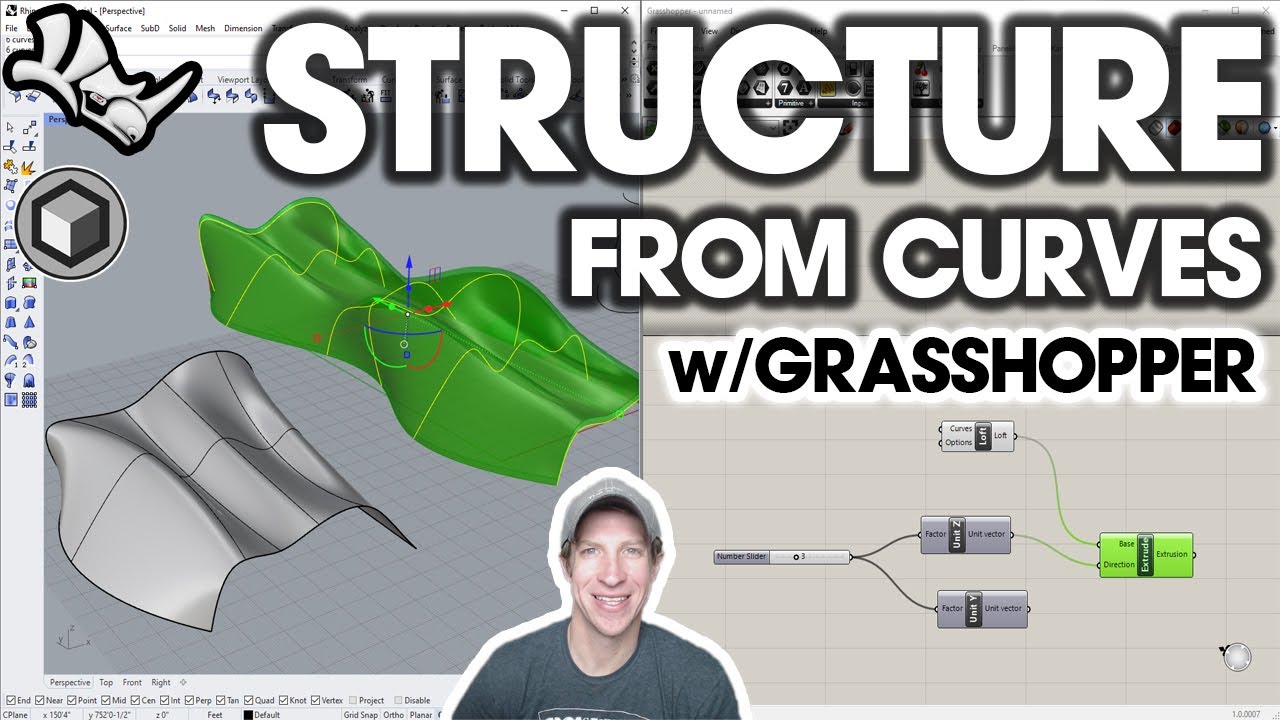 Creating a Structure FROM CURVES in Grasshopper!
