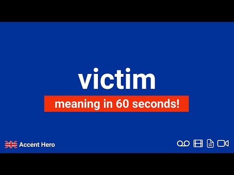 VICTIM - Meaning and Pronunciation