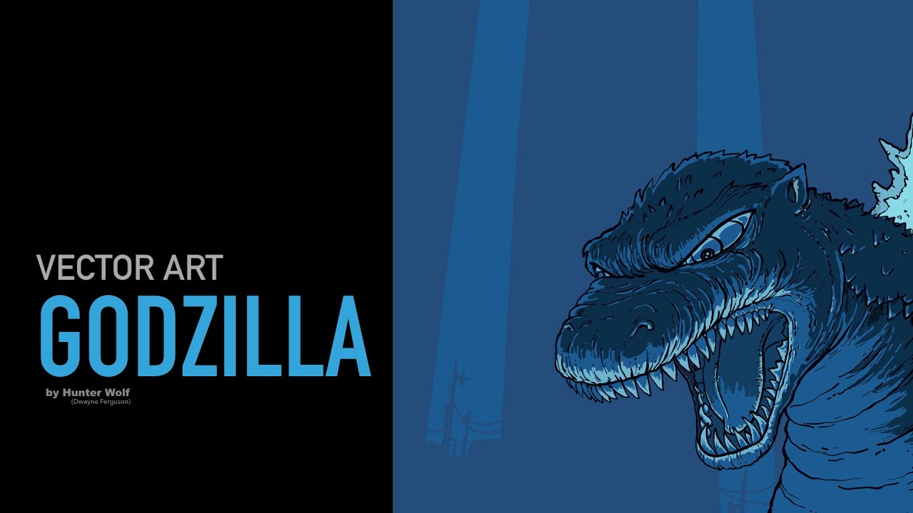 Godzilla Vector Art Time-Lapse | #DHSTimeLapseBinge