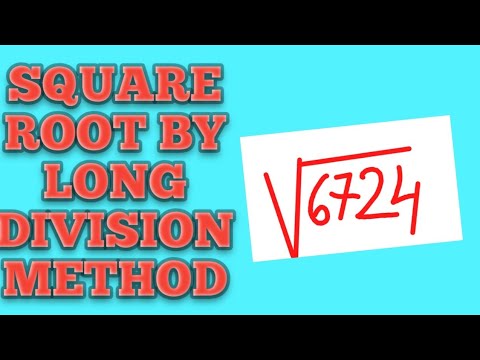 SQUARE ROOT OF A NUMBER BY LONG DIVISION METHOD