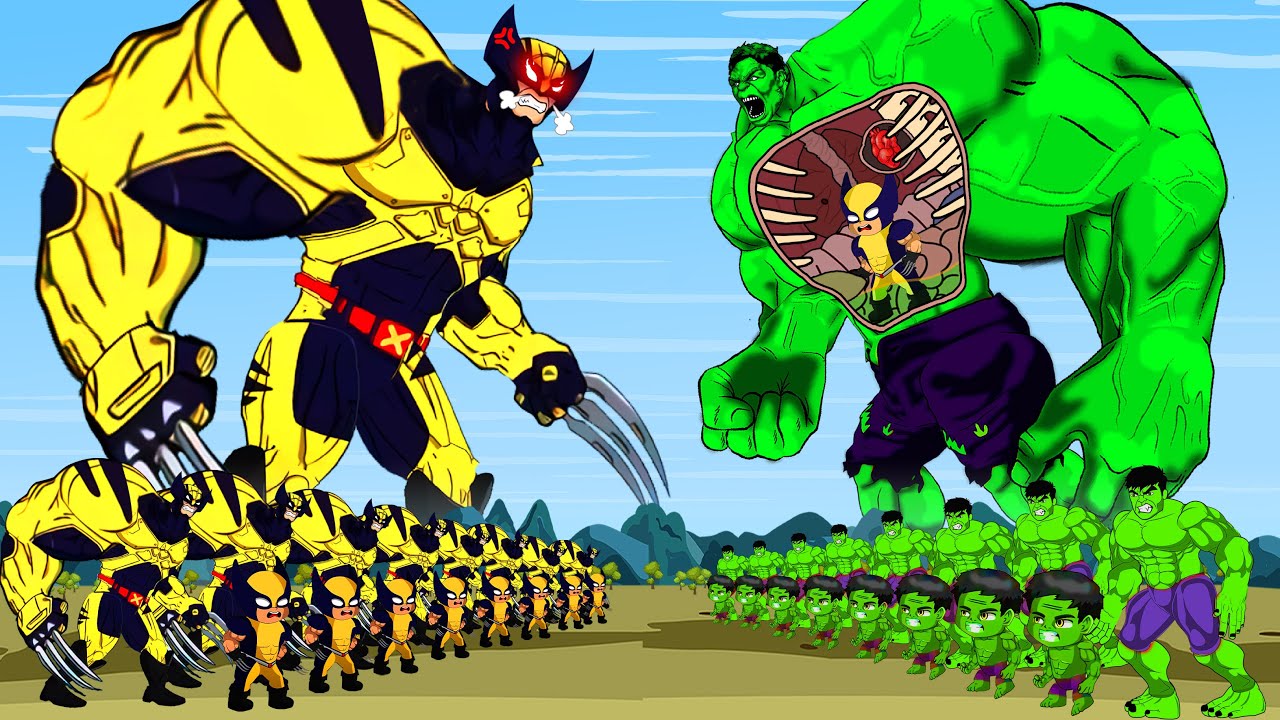 WOLVERINE Vs HULK Fight Scene:  Who Is The King Of Super Heroes? | Marvel Studios’ Animation