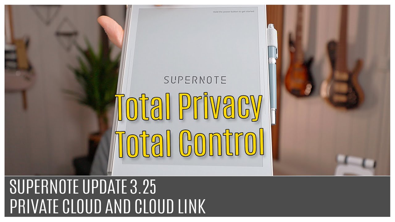 Supernote Update 3.25: Own Your Privacy. Own Your Data. Private Cloud and Server Link are Here!