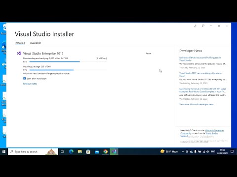 How to download and Install Visual Studio 2019 Enterprise