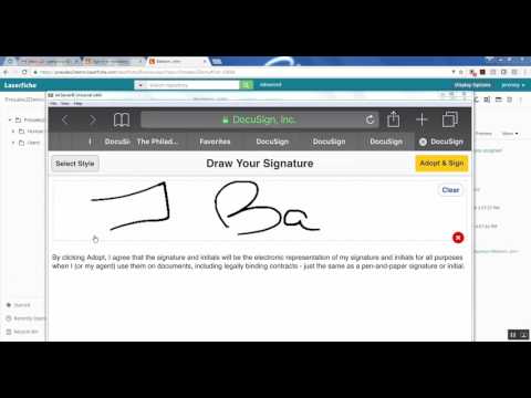 Laserfiche DocuSign Demo Video