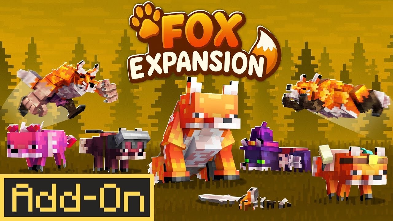 Minecraft Fox Expansion Addon Review - 20+ New Fox Companions!