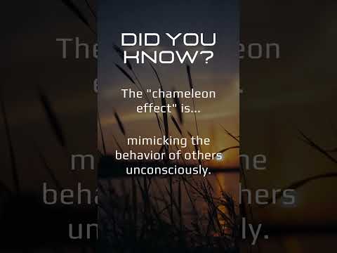 The Chameleon Effect: Why You Mirror Others Unconsciously 🦎