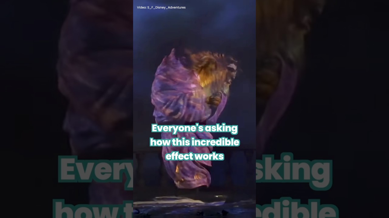 Disney’s mind blowing Beast transformation effect, explained 🤯 #disneyparks