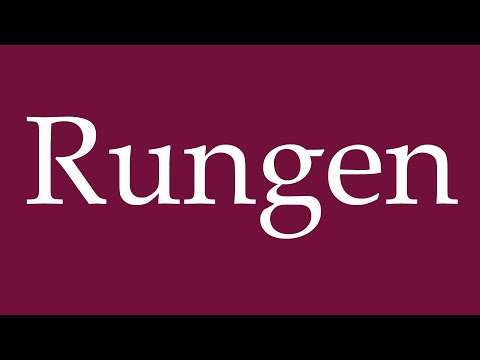 How to Pronounce ''Rungen'' (Stanchions) Correctly in German