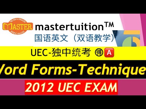 English Grammar | Word Forms – MASTERTUITION