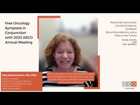 Renal Cell Carcinoma Current Evidence Guideline Recommendations, View to the Future - Dr. Beckermann